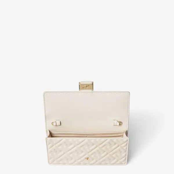 Fendi Tube Wallet On Chain Camelia Nappa Leather Wallet With Ff Motif